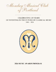 MMC 2024 Award Program | Monday Musical Club of Portland